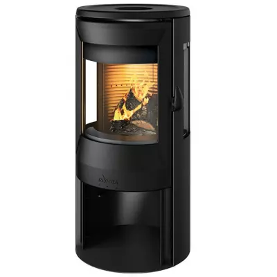 Poêle à bois NEOSEN PLUS 3 vitres raccordable 8kW Noir (accumulateur de ...